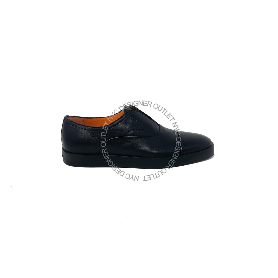 Santoni Mens New In Box Black Leather Cap Toe Oxfords Sizes 8-13US | eBay