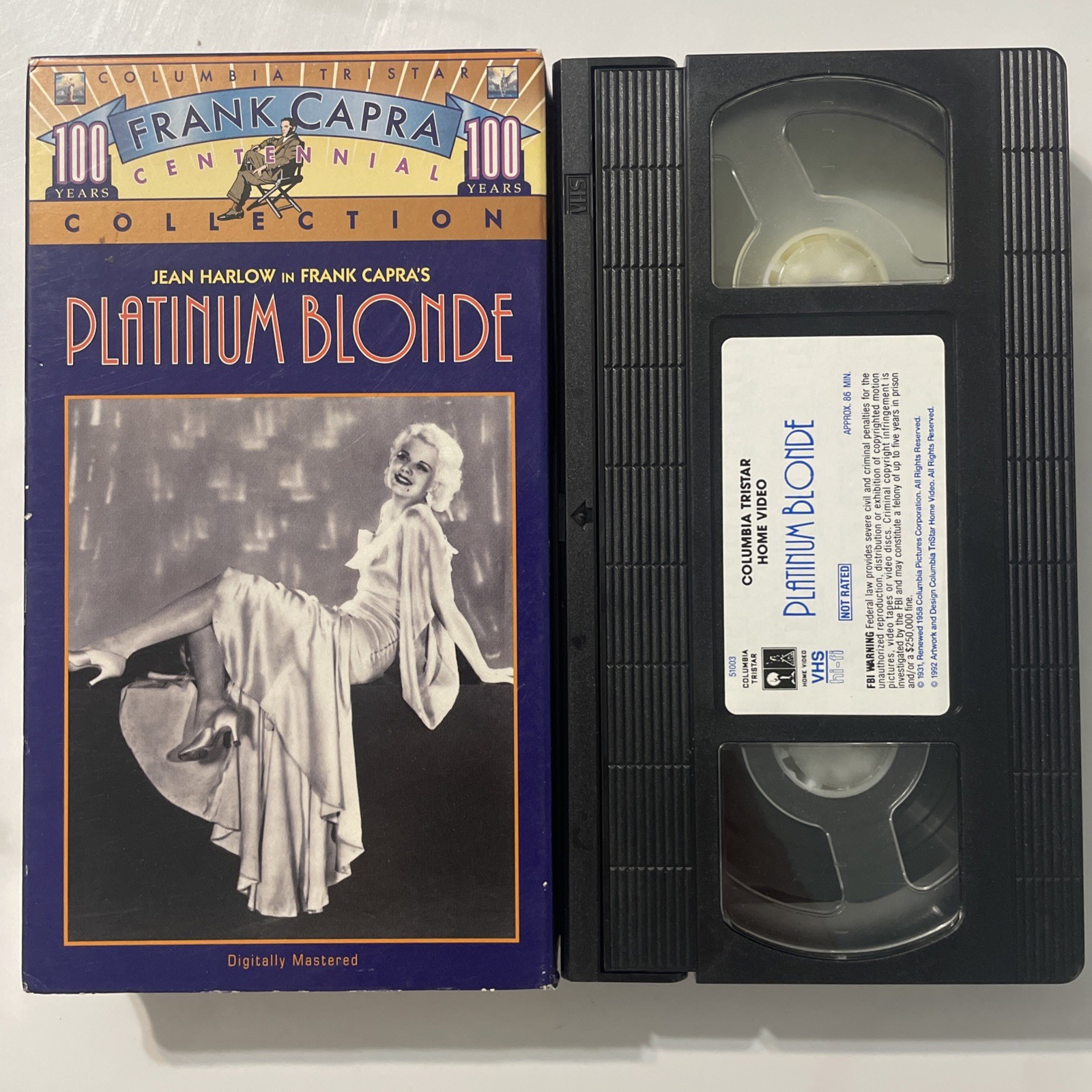 Platinum Blonde (VHS) Jean Harlow, Frank Capra, Loretta Young ~ BUY 2 ...