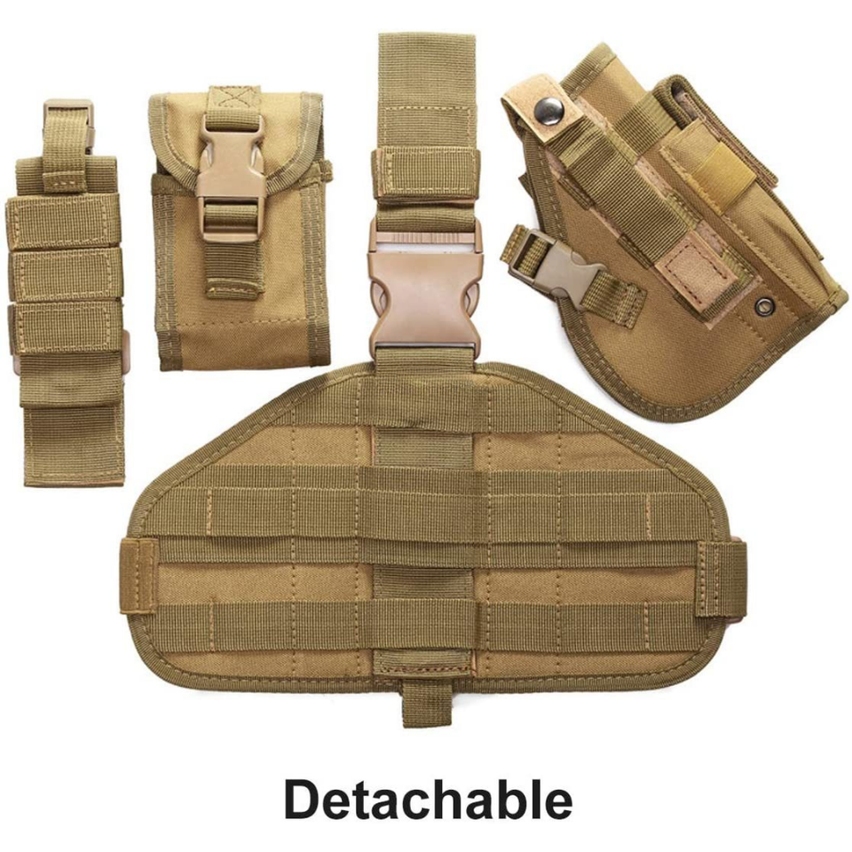 Military Drop Leg Holster Tactical Thigh Pistol Gun Pouch Right Hand ...
