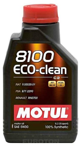 8100 ECO-CLEANC2 OLIO C2 5W30 1 LT. ACEA A5/B5/C2 CITROEN-PEUGEOT HDI ...