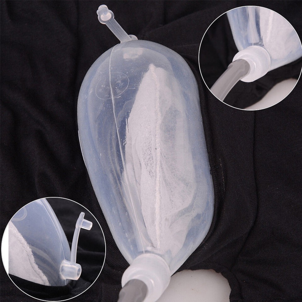 Male Elder Urinal Leg Bag Incontinence Pants Pee Catheter Holder Urine ...