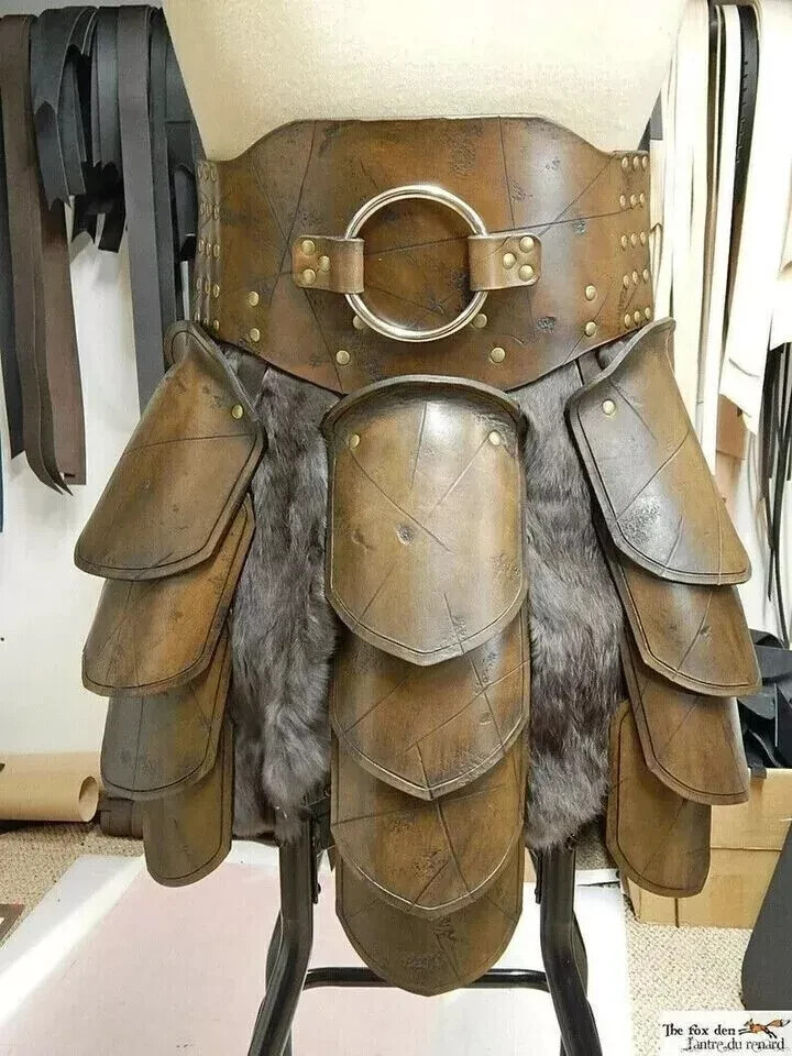 Leather Medieval Armour viking Celtic theatrical LARP SCA costume fancy | eBay