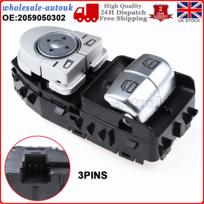 Main Window Control Switch 2059050302 For Benz C-CLASS W205 V-CLASS ...