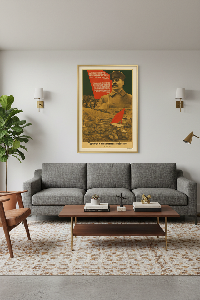 CLASSIC VINTAGE - Soviet Propaganda Poster (1930) - Stalin Tractors ...