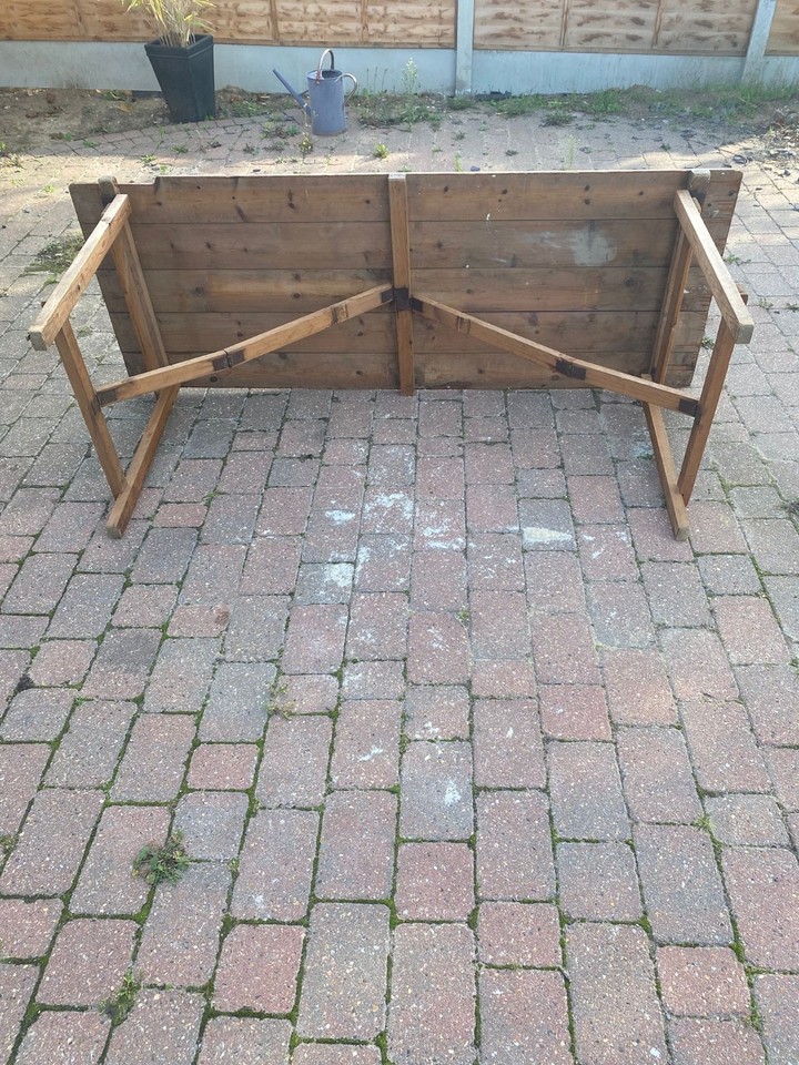 Rustic Trestle Table, Vintage Trestle Table, 6ft Rustic Tables, Rustic ...