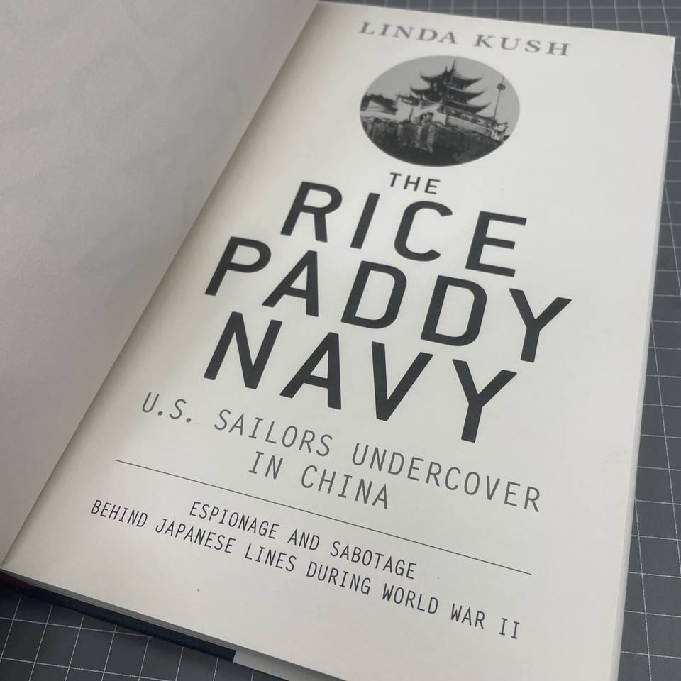 ORIGINAL Military War Hard Book WW2 Rice Paddy Navy US Sailor China ...
