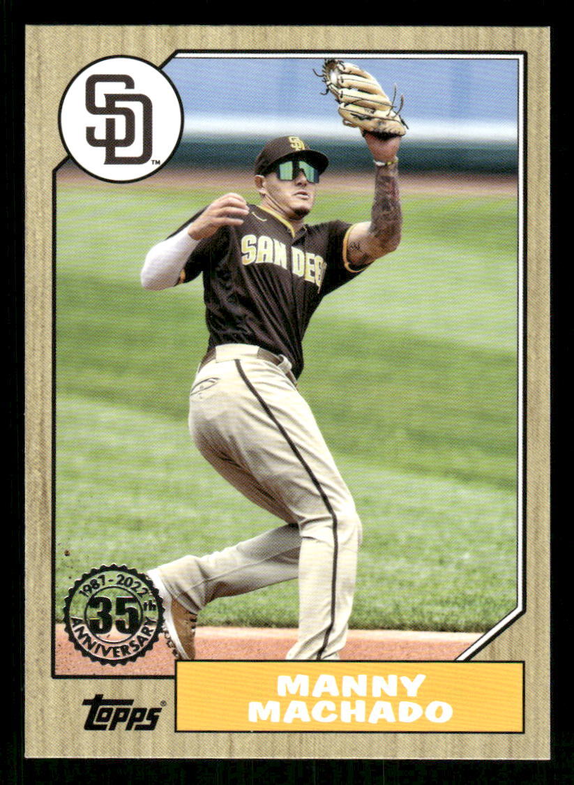 2022 Topps Manny Machado 1987 Topps Baseball 35th Anniversary #T87-55 ...