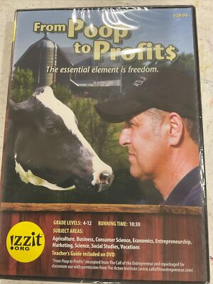 From Poop to Profits: The Essential Element Is Freedom DVD | eBay
