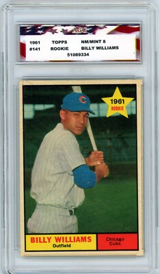 1961 Topps #141 Billy Williams Rookie Card AGC 8 NM/Mint Chicago Cubs ...