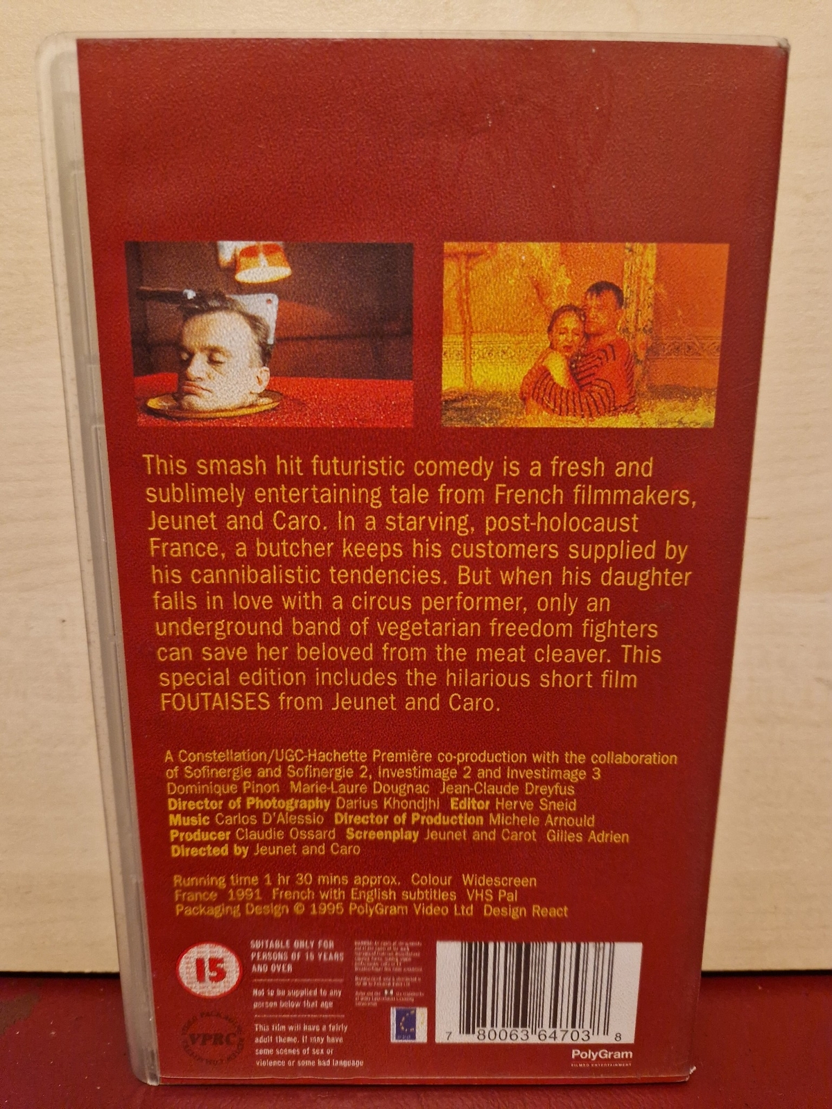 Delicatessen - French with English Subtitles - PAL VHS Video Tape (A309 ...