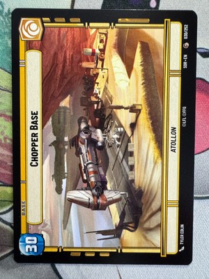 Chopper Base Nonfoil/Regular Star Wars Unlimited TCG WSE729 | eBay