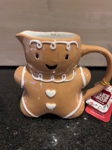 The Bake Shop Holiday Gingerbread Man Christmas Measuring Cup NWT | eBay