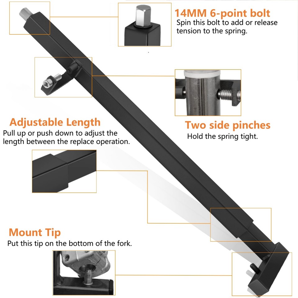 TFSC 01 Fork Spring Compressor Tool for Most Road Racers Motorcycles ...