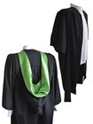 Fluted Bachelor BA Graduation Gown And Burgon Hood Set University Adult ...