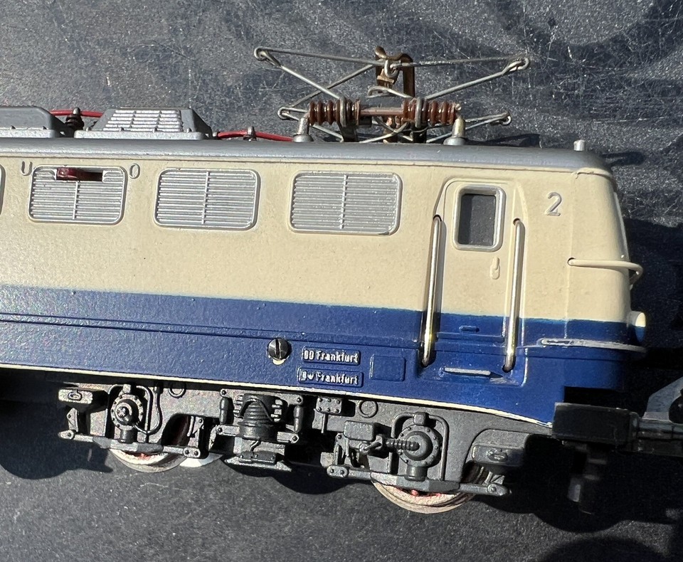 Fleischmann HO 1338 German 0-4-4-0 Electric Blue & Cream Locomotive ...