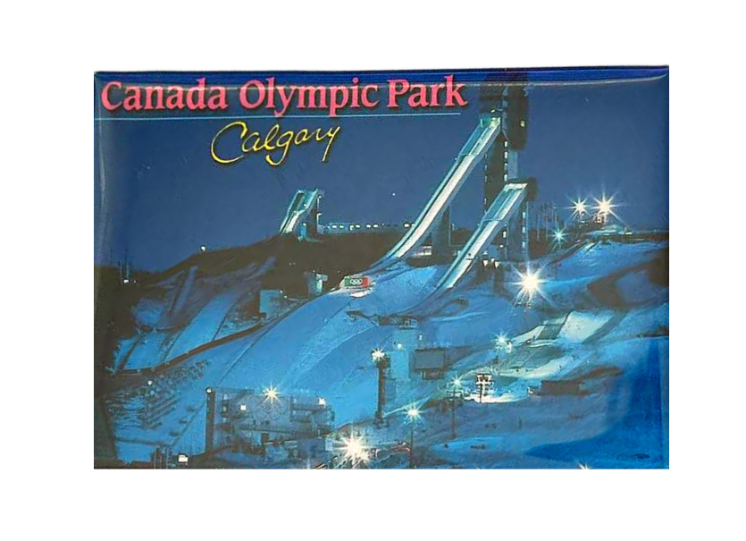 Canada Olympic Park Calgary Flat Rectangle Fridge Magnet | eBay