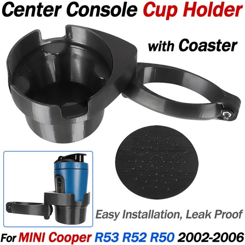 For MINI Cooper Cup Holder Extender with Coaster 2002-2006 R53 R52 R50 ...
