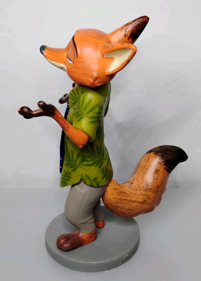 Disney Store Zootopia Nick Wilde Fox 3.25" PVC Play Figure Cake Topper ...