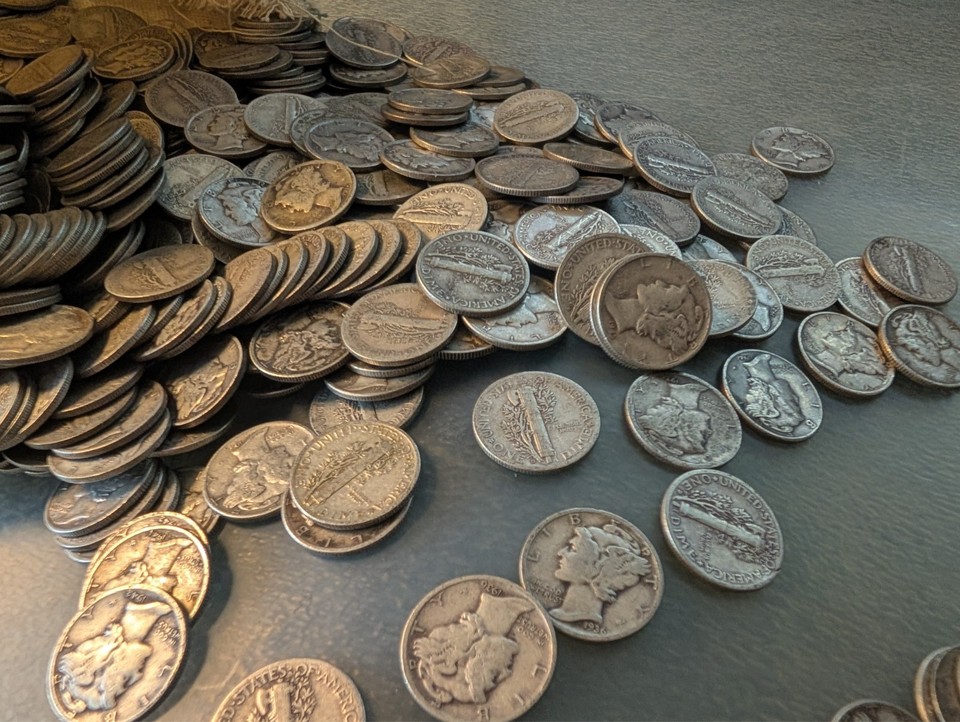 Winged Liberty (Mercury) Silver Dimes - Quantity 100 | eBay