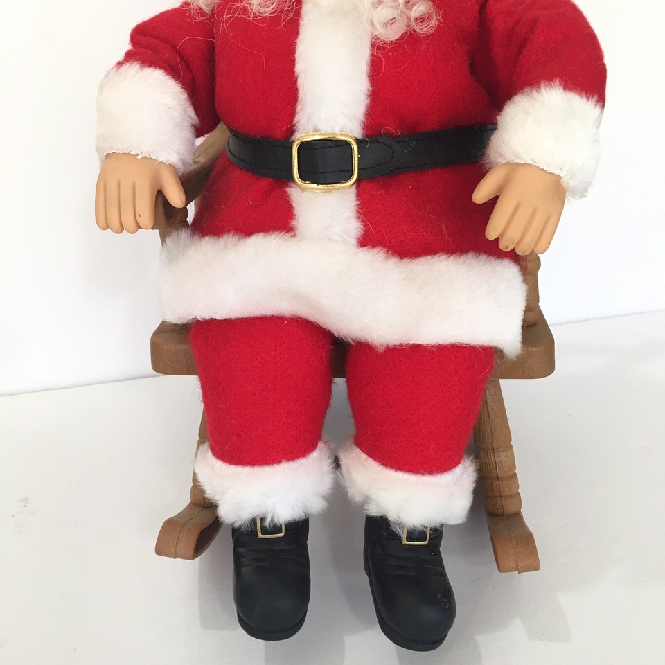 Gemmy Animated Rocking Chair Santa Animated Motion Activated Video | eBay