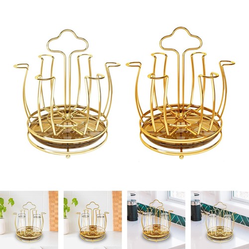 Cup Drying Rack, Cup Drainer Organizer, Space Saving with Drip Tray ...