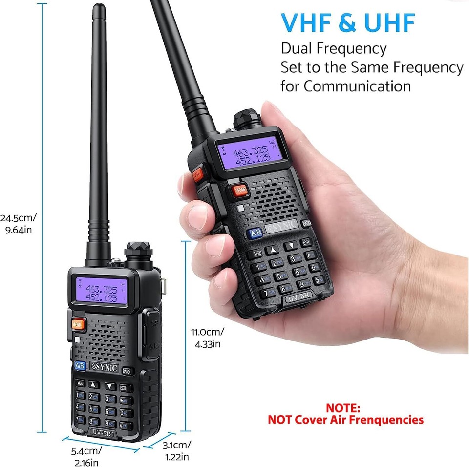 Handheld Police Radio Scanner Fire Transceiver Portable Antenna Walkie ...