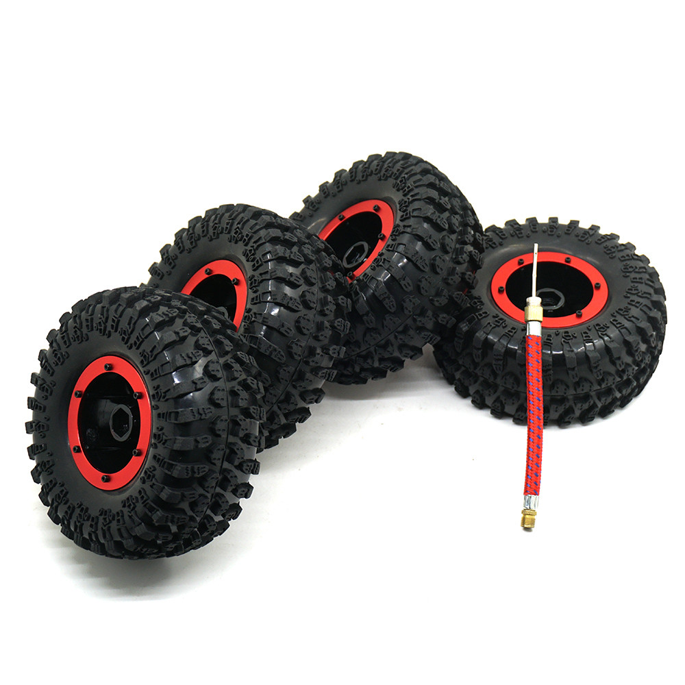 1 set Inflatable 2.2" Beadlock Wheels & Tire Tyre Air Pneumatic for 1/ ...