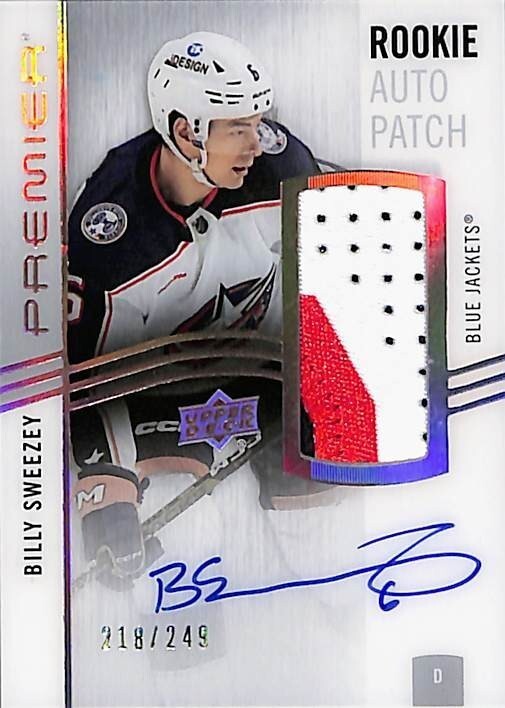 2023-24 Upper Deck Premier - Acetate Rookie Auto Patch Billy Sweezey # ...
