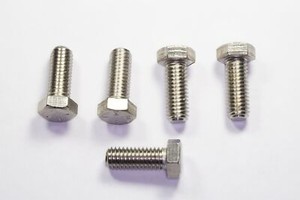 Lot of 5 MS35307-360 MIL Cap Screw Bolt 9/16" Hex Head 3/8"-16 1" L ...