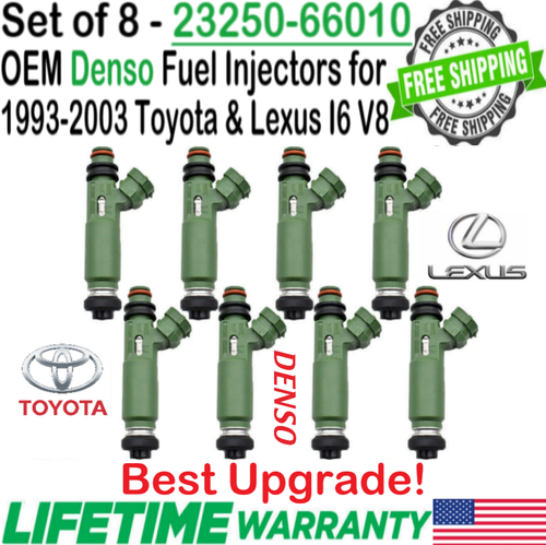 OEM DENSO x8 Best Upgrade Fuel injectors for 1993-2003 Toyota Land ...
