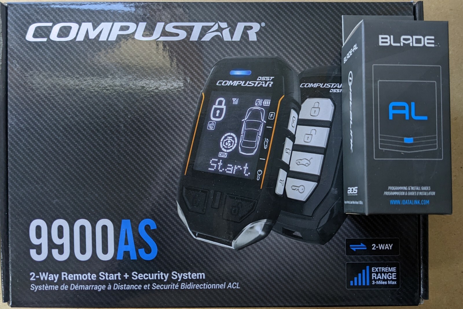 COMPUSTAR CS9900AS 2-Way Paging Alarm/Remote start and BLADE AL ...