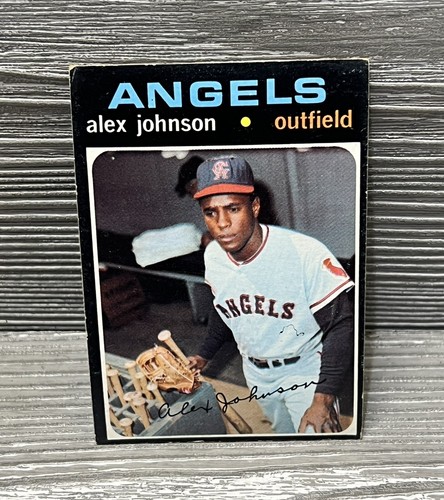 1971 Topps Baseball Alex Johnson #590 Los Angeles Angels Vintage MLB ...