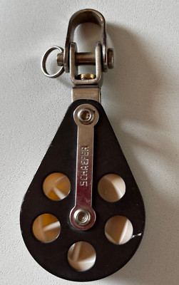 Schaefer Marine Single Aluminum Block 50mm Sheave Up To 1/2” Line | eBay