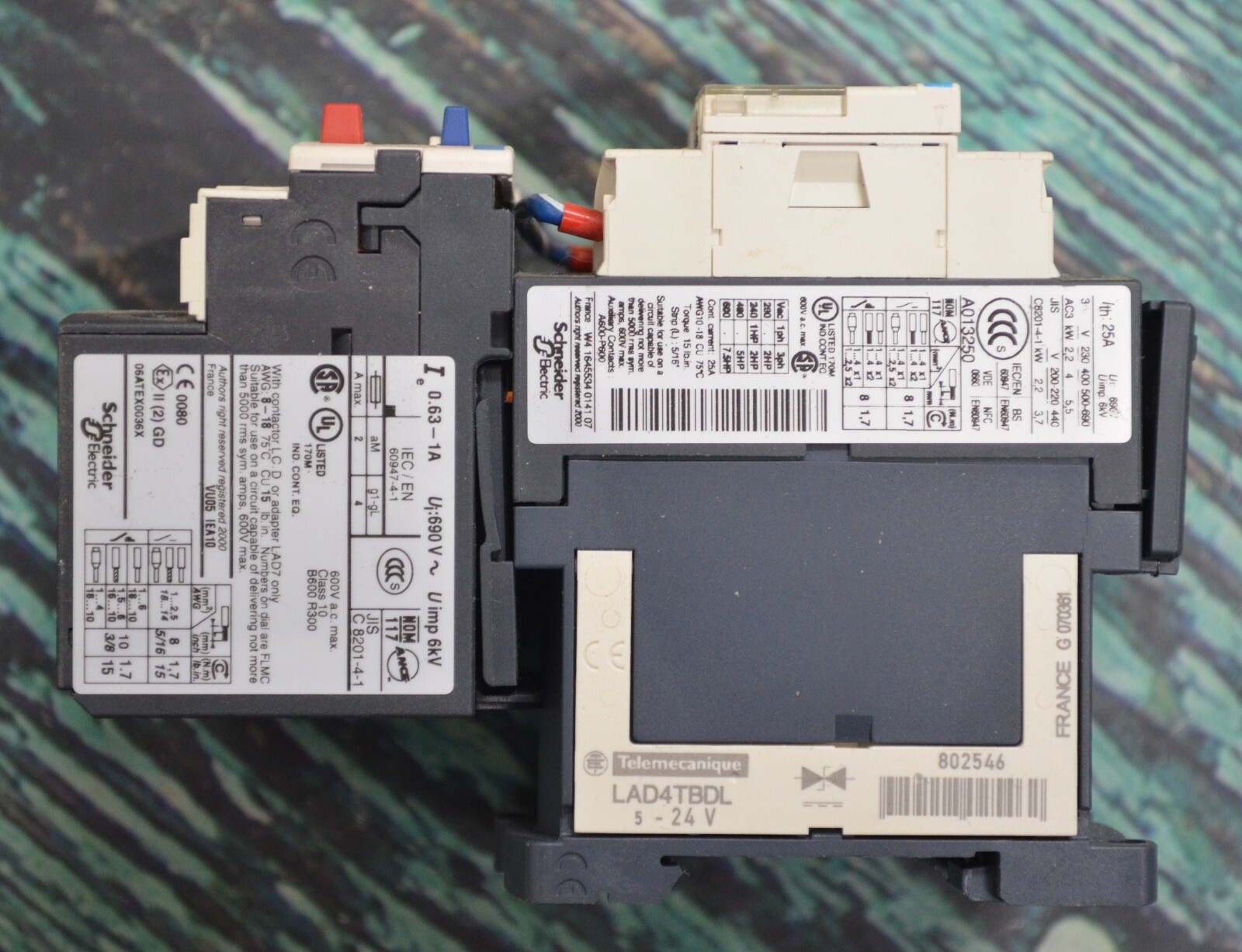 Schneider Electric Telemecanique LC1D09BL LRD-05 Contactor 3 Pole 24v 2 ...