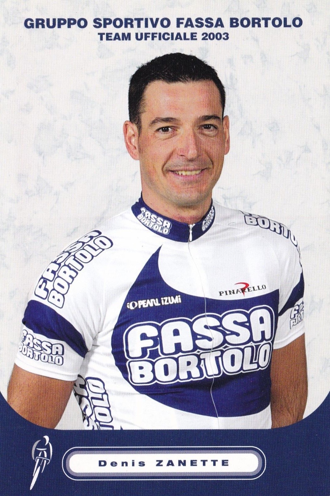 CYCLISME carte cycliste DENIS ZANETTE équipe FASSA BORTOLO 2003 | eBay