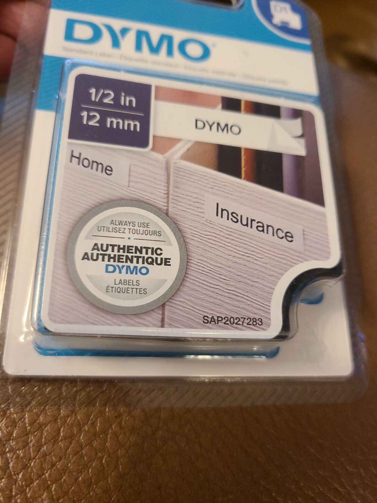 Dymo D1 Label Cartridge - 0.5" Width x 276" Length Semi-permanent 1 ...