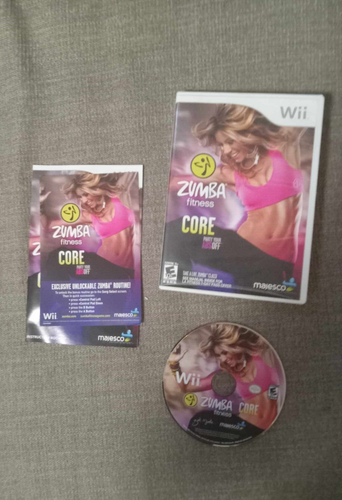Nintendo Wii Zumba Fitness Core Game Zumba Rated Everyone 10+ cib w ...