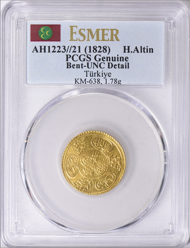 Turkey AH 1223 Year 21 (1828) Gold Hayriye Altin KM-638 PCGS Unc | eBay
