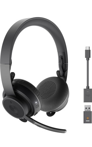 Logitech Zone Wireless Plus UC Bluetooth Stereo Mobile Headset Black ...