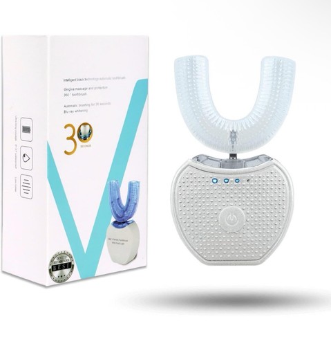 Sani White Ultrasonic Toothbrush, Ortho Sparkle Sonic Glow Brush, 360 ...