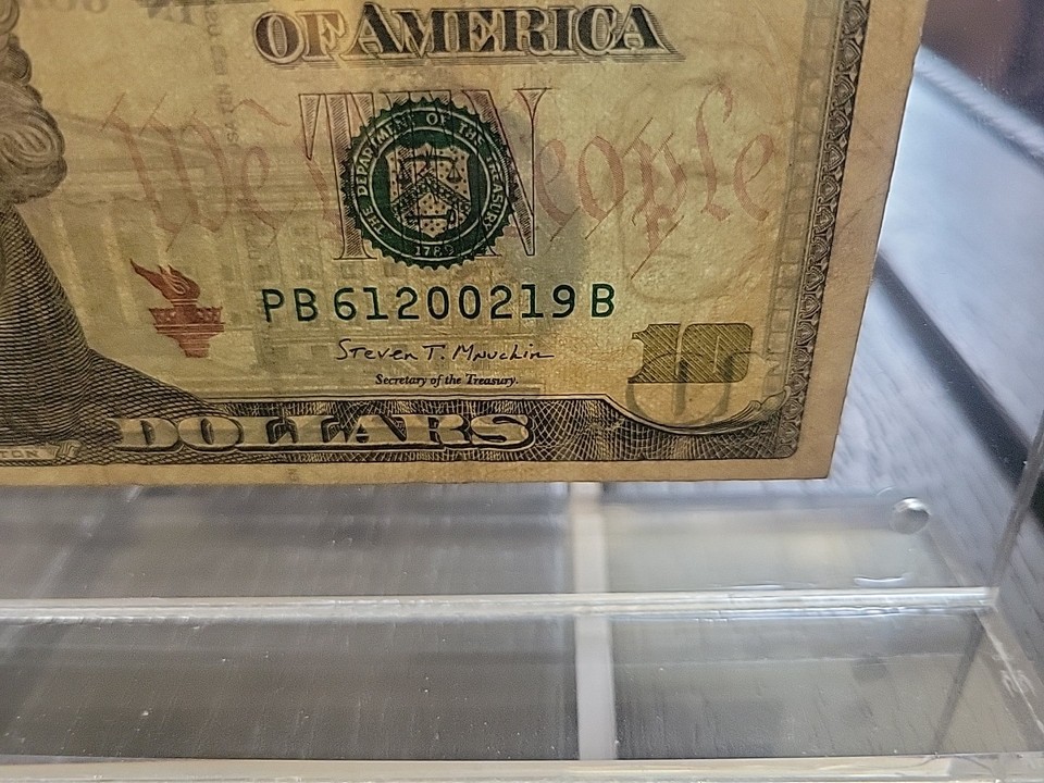 💸 Fancy Serial # Palindrome 2017 A $10 Bill - PB 6120219 B - PB, 69 ...