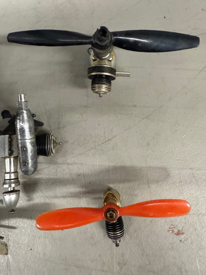 14pc MISC Lot Mini Air Engines Nitro Glow Motor Control Line VINTAGE ...