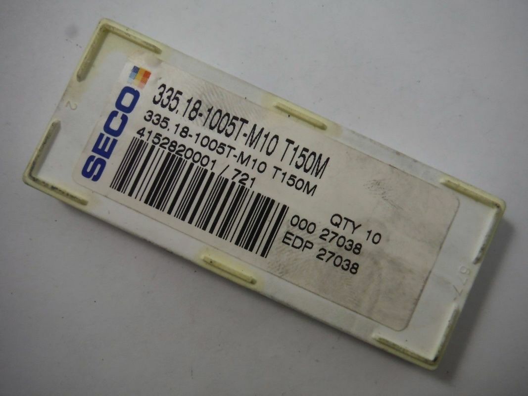 9 SECO 335.18-1005t-m10 Carbide Inserts F40m Grade for sale online | eBay