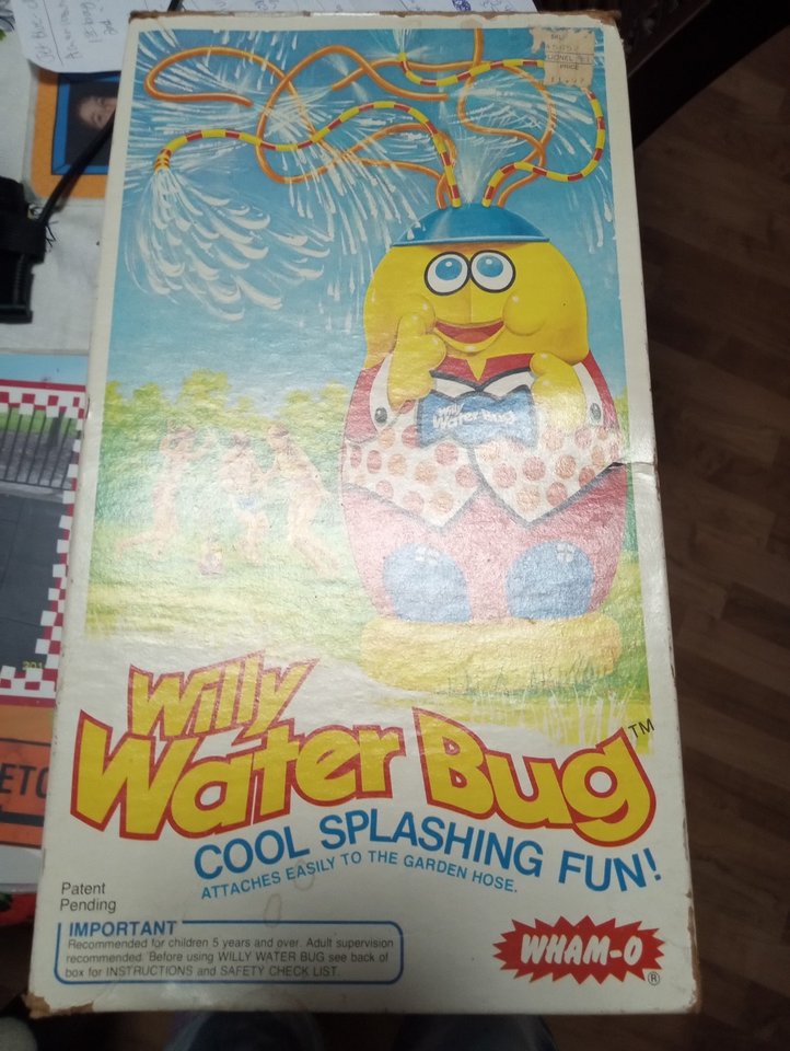 VTG Wham-O Willy Water Bug Sprinkler & Box Kids Water Sprinkler 1979 ...