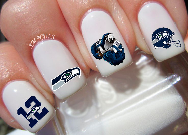 Seahawk Nail Designs