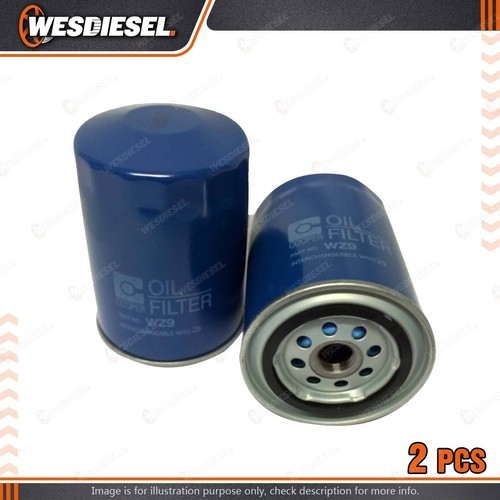 2 Wesfil Oil Filters fits Toyota Coaster RU 18 19 BB10 Commuter LH425R ...