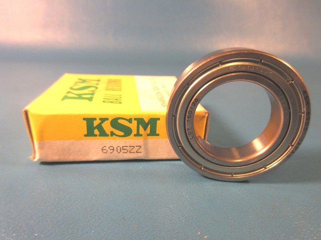 KSM 6905ZZ, 2Z Deep Groove Ball Bearing, Shielded (NTN, NSK, SKF 61905 ...