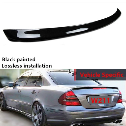 For Mercedes E Class W211 2003-2009 Rear Trunk Gloss Black Spoiler Wing ...