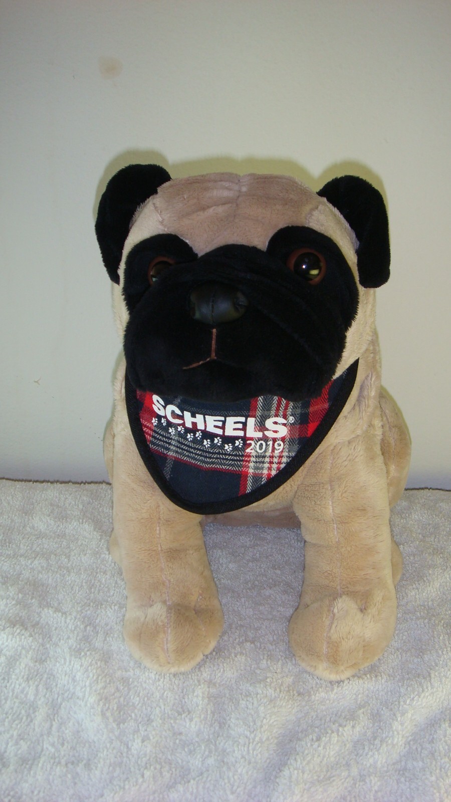 Scheels 2019 Jaag Pug Dog Plush Stuffed Animal Toy Bandana 12” | eBay