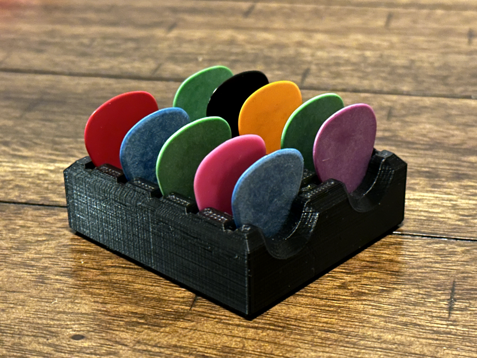 Guitar Pick Organizer Storage - For Guitarist Fender Gibson Ibanez etc ...